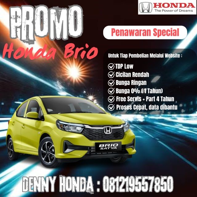 Promo Mobil Honda Brio Terbaru DP Mulai 10 Jutaan | Angsuran Rendah