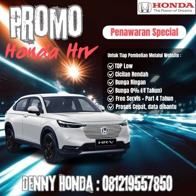 Promo Mobil Honda HR-V Terbaru DP Mulai 15 Jutaan | Cicilan Terjangkau ...